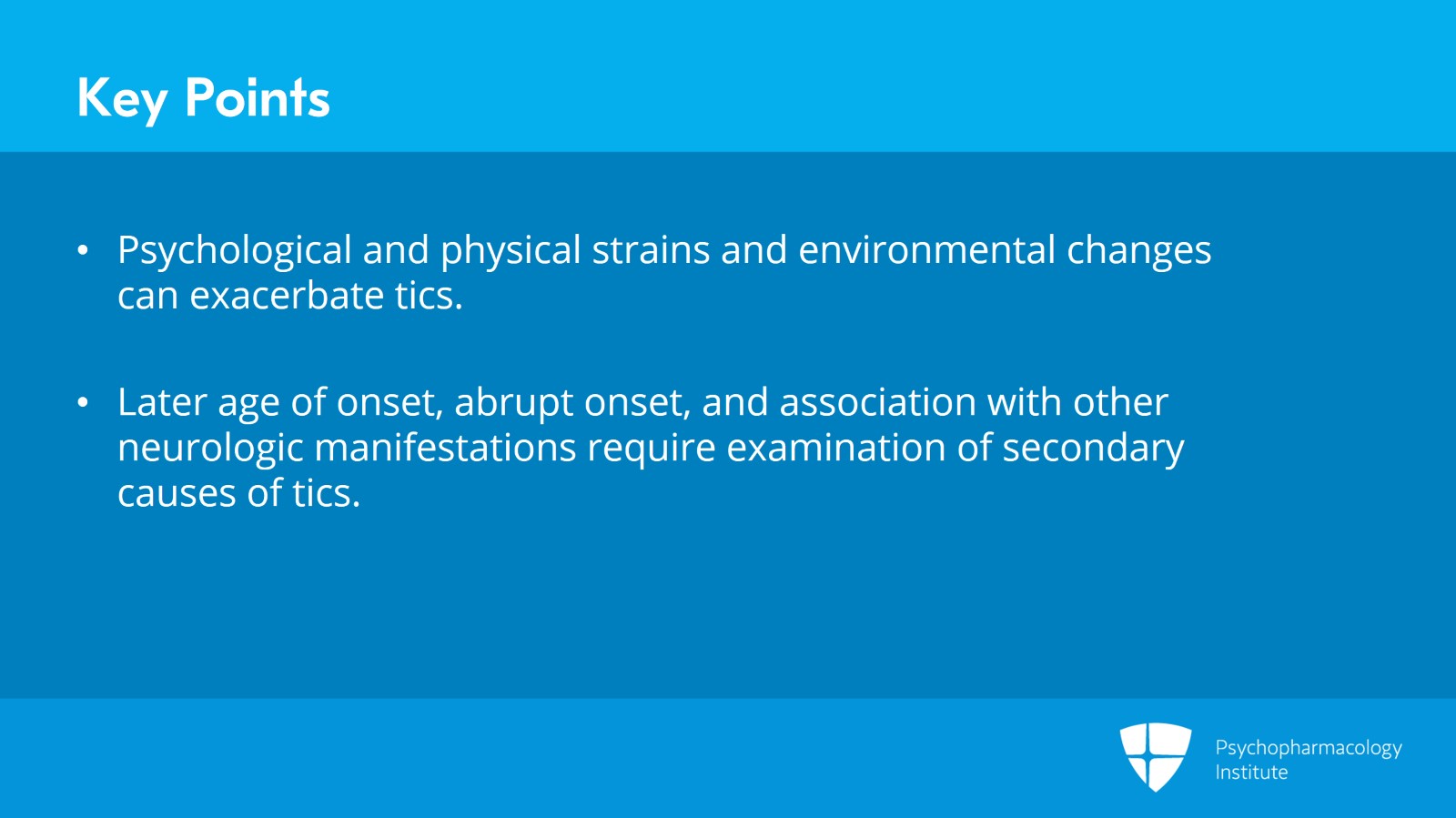 Understanding Tic Disorders | Psychopharmacology Institute